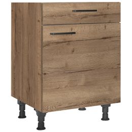 Nobilia Schubkastenunterschrank Structura Eiche dunkel