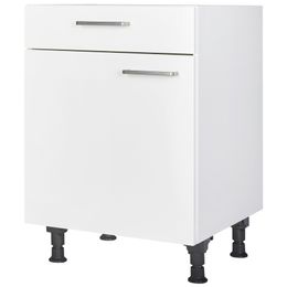 Nobilia Schubkastenunterschrank Touch Wei&szlig;