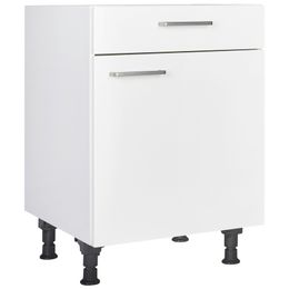Nobilia Schubkastenunterschrank Touch Wei&szlig;