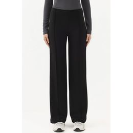 Modal Touch Rippendetail Weite Hosen