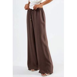 Weite Hose mit Kordelzug und Taschen