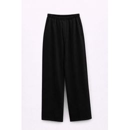Elastische Palazzo-Hose mit Gummibund