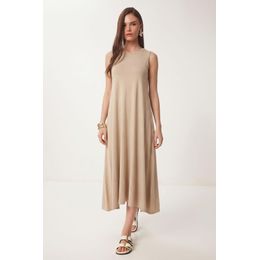 A-Linien-Midi-Kleid mit Tasche