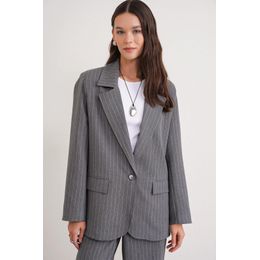 Gestreifter Oversize-Blazer