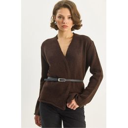 G&uuml;rtel-Details Cardigan