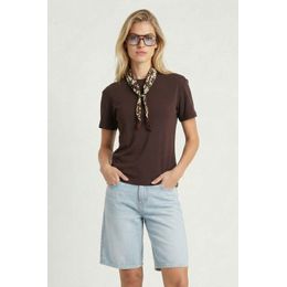 Einfaches Rundhals-T-Shirt