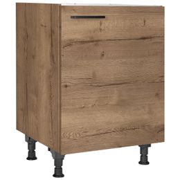Nobilia Sp&uuml;lenunterschrank Structura Eiche dunkel