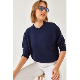 Crew Neck Relaxed Fit Strickpullover