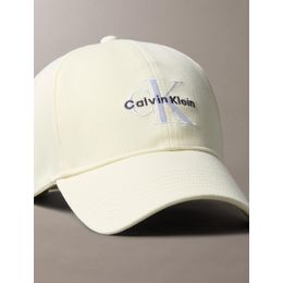 Baseball Cap Calvin Klein Jeans "MONOLOGO EMBROIDERY BASEBALL HAT", Damen, gr&uuml;n essence, Web, Baumwolle, Caps, Mit festem Schirm