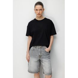 &Uuml;bergro&szlig;es Rundhals-Shirt mit Schlitz