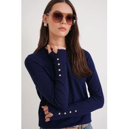 Rundhals Strickpullover