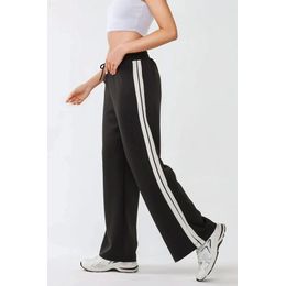 Weite gestreifte Sweatpants