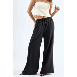 weite Hose mit Kordelzug und Taschen