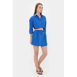 Lockere &Auml;rmel Oversized Crop Shirt