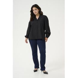 Kaffe Langarm-Bluse Regular fit Black