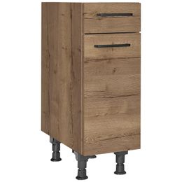 Nobilia Schubkastenunterschrank Structura Eiche dunkel