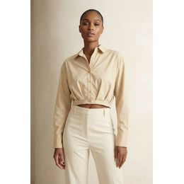 L&auml;ssiges Button-Up Crop-Shirt