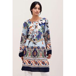 Bl&uuml;hendes Mini-Kleid mit Schleife