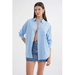 Oversized Leinenmischung Hemd