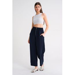 Kordelzug-Waist-Cigarette-Jogger-Hose