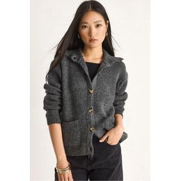 Strickjacke mit Struktur und langen &Auml;rmeln