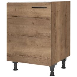 Nobilia Sp&uuml;lenunterschrank Structura Eiche dunkel