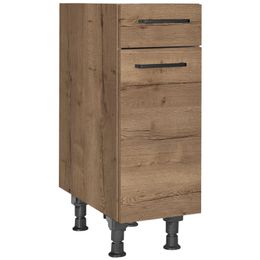Nobilia Schubkastenunterschrank Structura Eiche dunkel