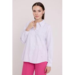 &Uuml;bergro&szlig;es gestreiftes Button-Up Hemd