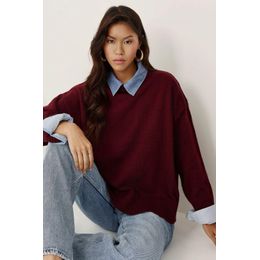 Crew Neck Kuschel-Pullover