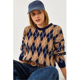Diamantmuster Pullover
