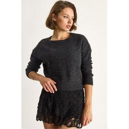 Rundhals Strickpullover