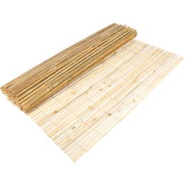 Sichtschutzzaunmatten Windhager "Mitake f&uuml;r Garten, Balkon und Terrasse aus Bambus", beige (natur), H:100cm, Bambus, Zaunelemente, Sicht- und Windschutzmatte erh&auml;ltlich in unterschiedlichen Gr&ouml;&szlig;en