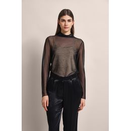 Bugatti Damen Mesh-Shirt mit Glanzeffekt
