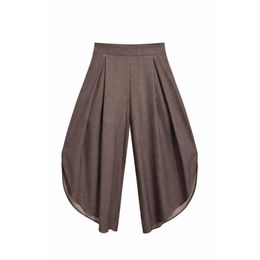 Hochtaillierte Faltenweitet-Hose