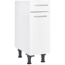 Nobilia Schubkastenunterschrank Touch Wei&szlig;