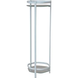 Beistelltisch, wei&szlig;, B:27cm H:86cm T:28cm, HOFMANN LIVING AND MORE, Tische, Beistelltisch, mit 2 Sicherheitsglasplatten