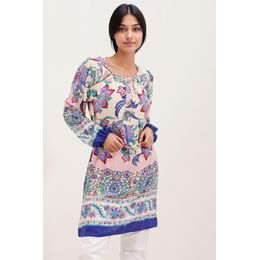 Bl&uuml;hendes Mini-Kleid mit Schleife