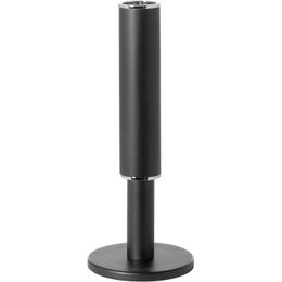 Kerzenleuchter Fink "RITMO", silber (schwarz, silberfarben), H:23,7cm, Aluminium, Kerzenhalter, Stabkerzenhalter aus Aluminium