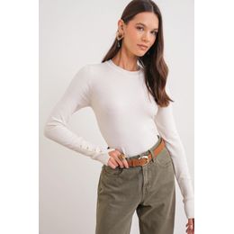 Rundhals Strickpullover