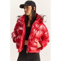 Kapuze Daunenjacke