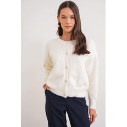 Gekn&ouml;pfter Oversize Strick-Cardigan