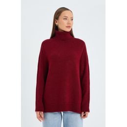 L&auml;ssig Sitzender Rollkragen Strickpullover