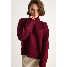 &Uuml;bergro&szlig;er Strickrollkragenpullover