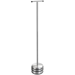 T&uuml;rstopper Wenko "Modell Big Boy", silber, B:11cm H:68cm T:11cm &Oslash;:11cm, Edelstahl, T&uuml;rstopper, Anti-Rutsch-Unterseite, praktische Griffstange, robust und langlebig