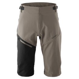 Fahrradhose Gonso "Trail Shorts M", Herren, Gr. 4XL, Normalgr&ouml;&szlig;en, terragrau, 93% Polyamid, 7% Polyester, Hosen Fahrradhose, kurze Herren Radhose, Innenhose mit Sitzpolster, ideal f&uuml;r MTB Touren