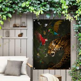 Poster Reinders "Dschungeltiere", bunt (farbe bild(er): bunt), B:60cm H:80cm T:0,1cm, Leinwand, Bilder, Poster, Outdoor f&uuml;r Garten oder Balkon