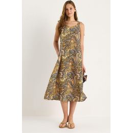 Muster Midi Kleid