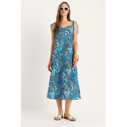 Muster Midi Kleid