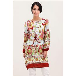 Bl&uuml;hendes Mini-Kleid mit Schleife