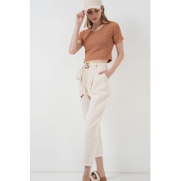Kn&ouml;chellange, lockere Hose mit Schleife